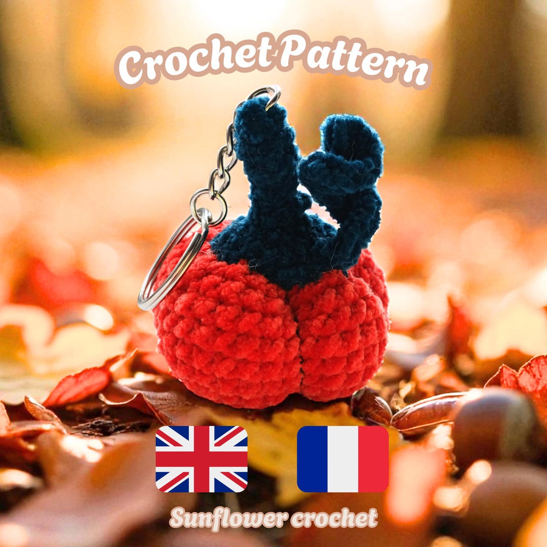 Pumpkin Keychain Crochet Pattern – Instant Download – DIY Amigurumi - Etsy