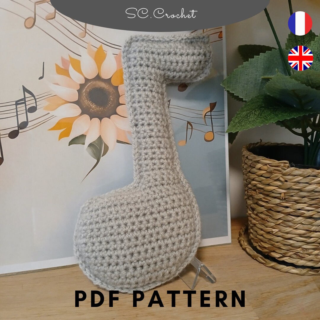 Pattern / Crochet Pattern PDF Musical Note / Musical Note Kawaii ...