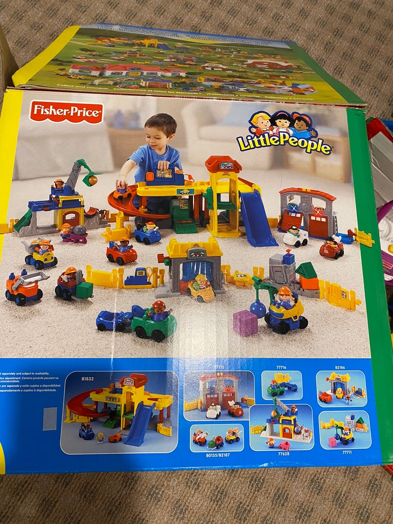 Fisher Price Little People Fun Sounds Crane and Quarry Play Set 77628 ...