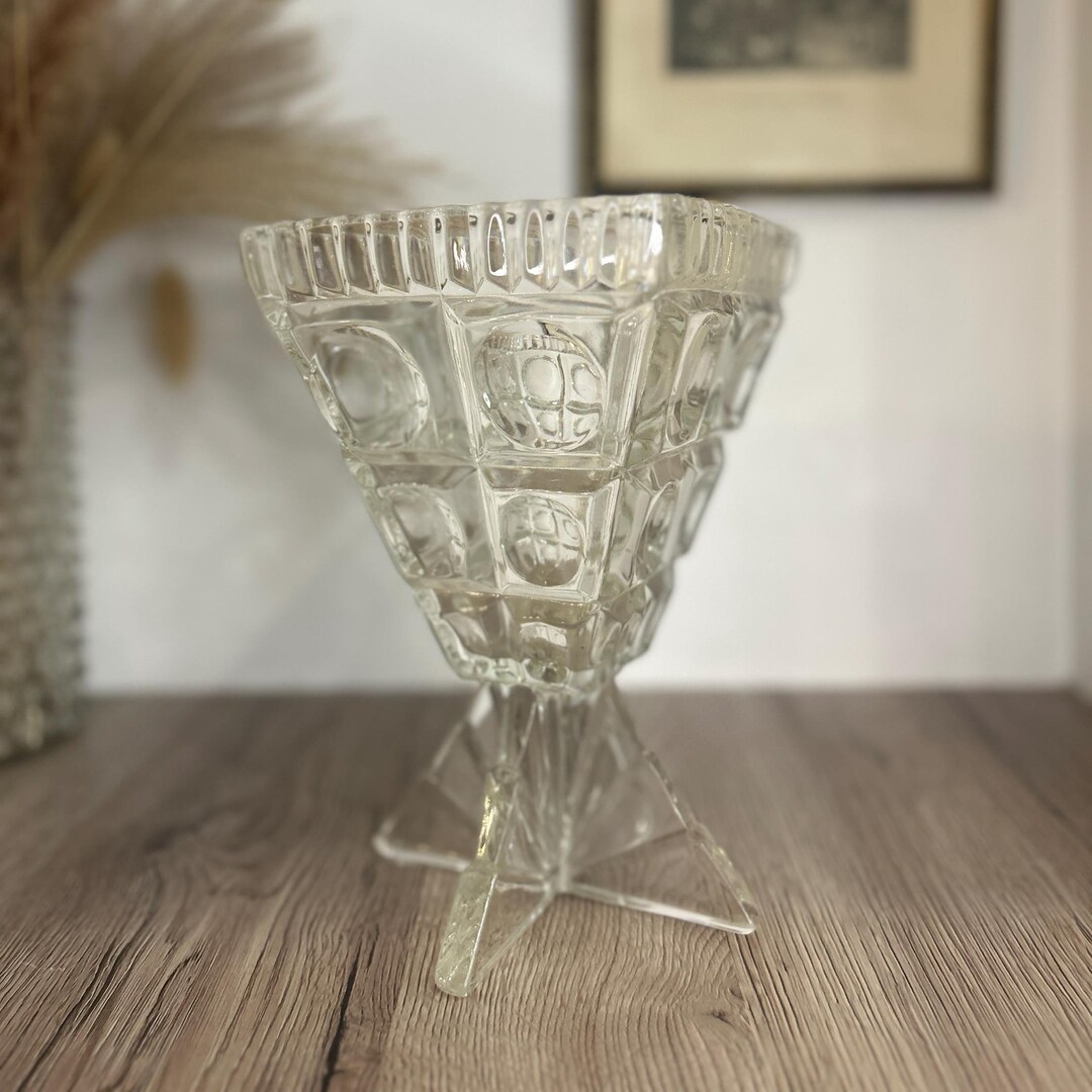 Bubble Lens Rocket Vase Made by Feigl & Morawetz Libochovice | Mid ...