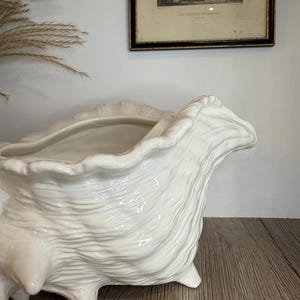 Large Ceramic Shell Bowl Coastal Sea Beach Theme Decor Homeware Sea ...
