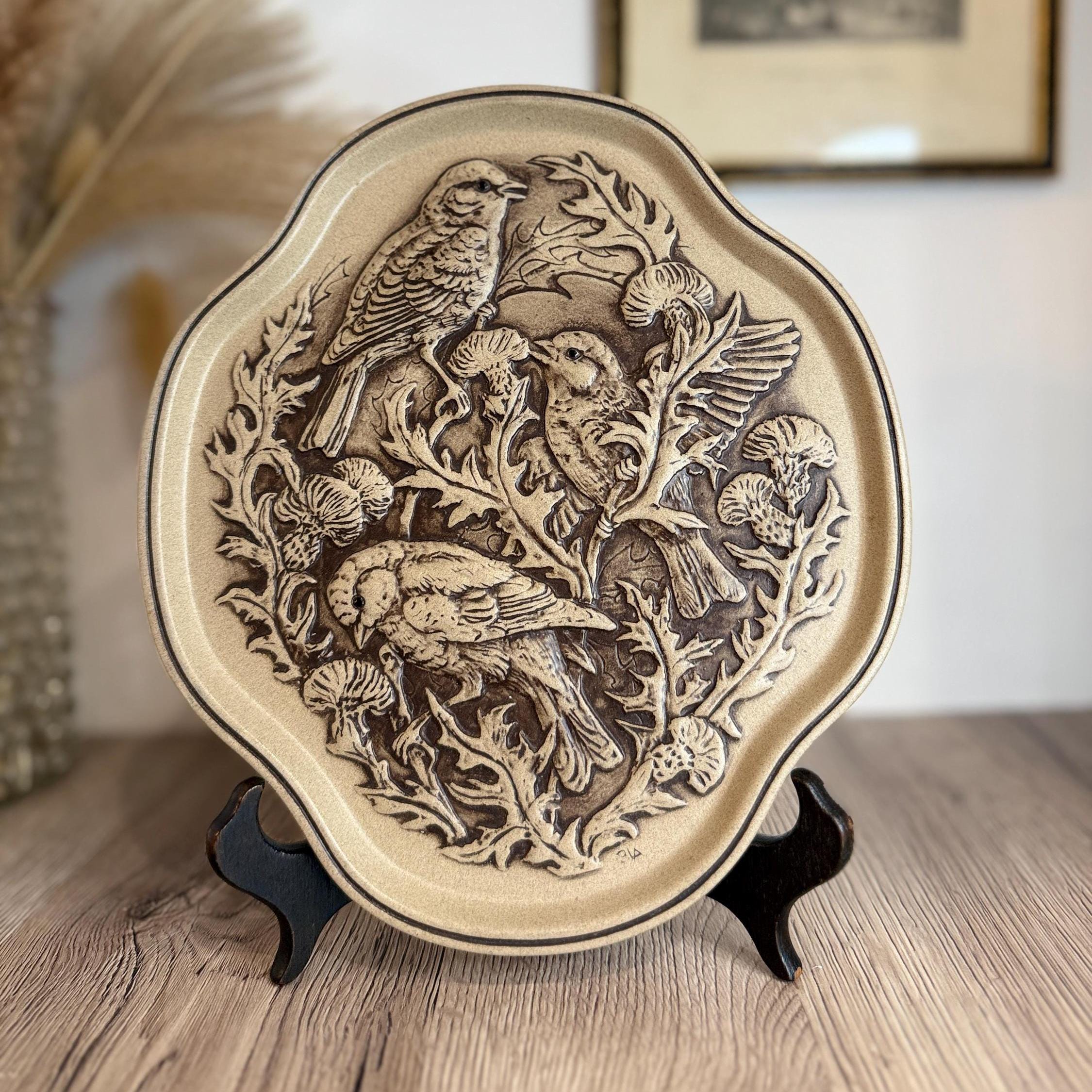 Poole Pottery Autumn Hanging Plague Vintage Ceramic Wall Decor Wall ...