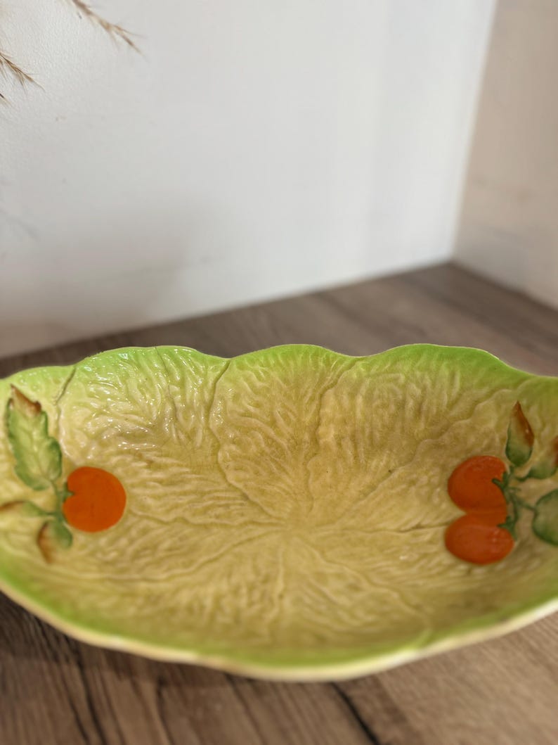 Carlton Ware Lettuce Serving Bowl | Vintage England Servingware - Etsy