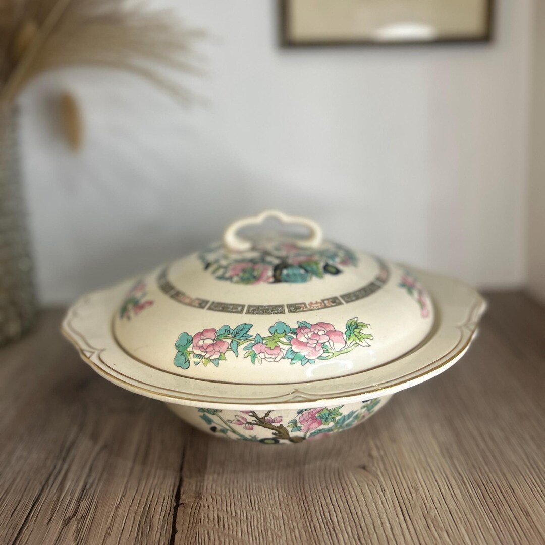Vintage Morley Ware Indian Tree Tureen | England China Serving Dish - Etsy
