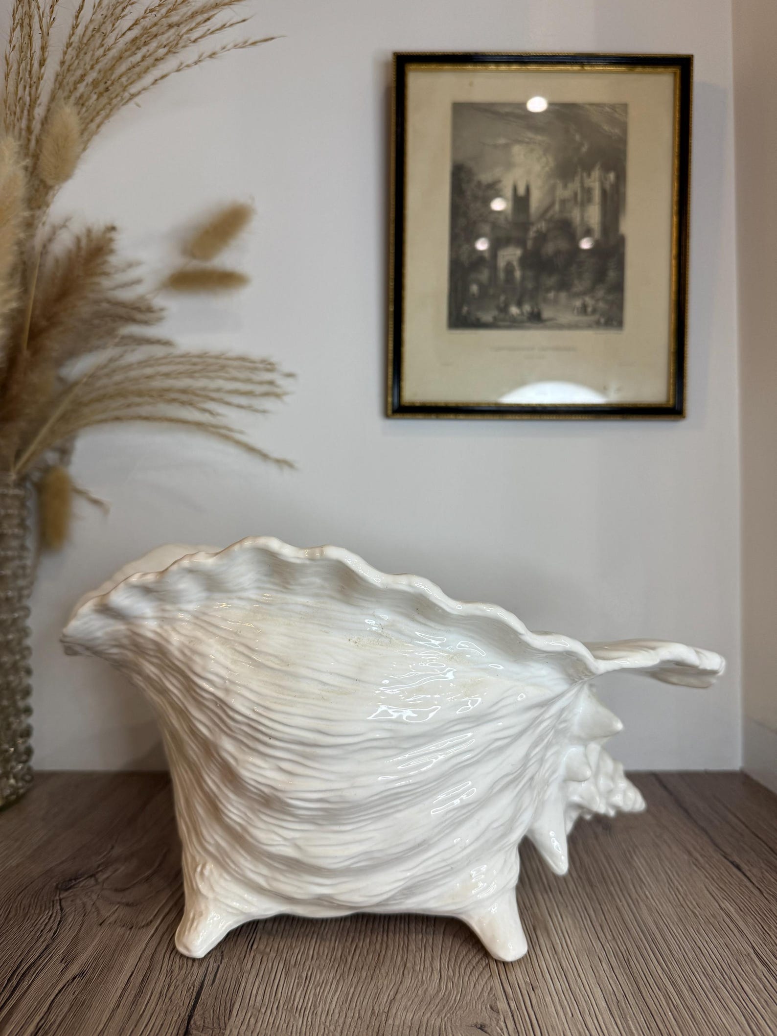 Large Ceramic Shell Bowl Coastal Sea Beach Theme Decor Homeware Sea ...