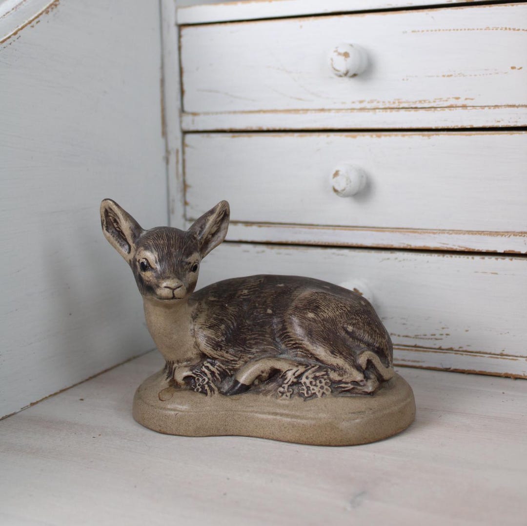 Poole Pottery Deer Figurine | Realistic Collectable Pottery Animal ...