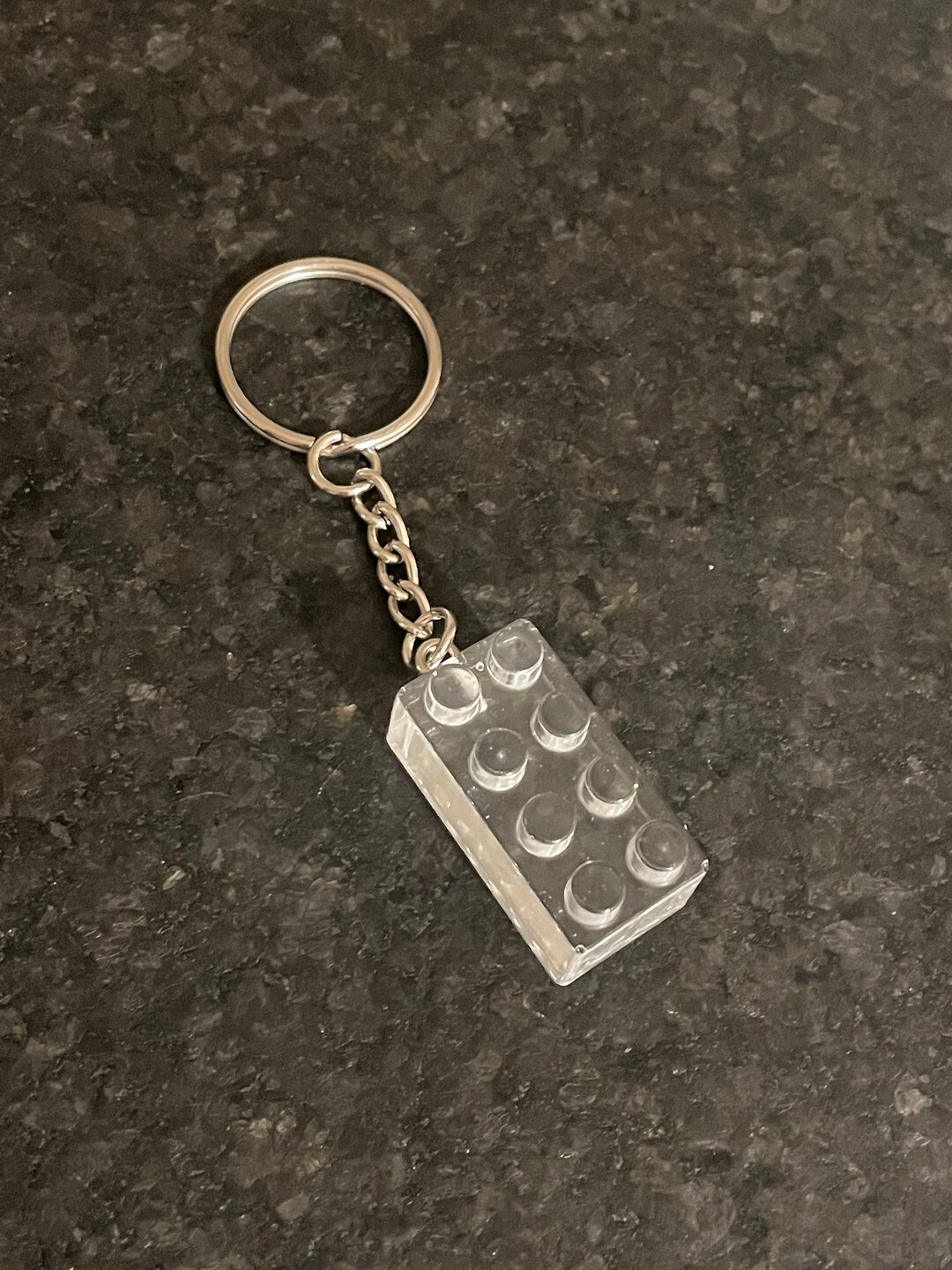 Transparent Lego Keychain - Etsy