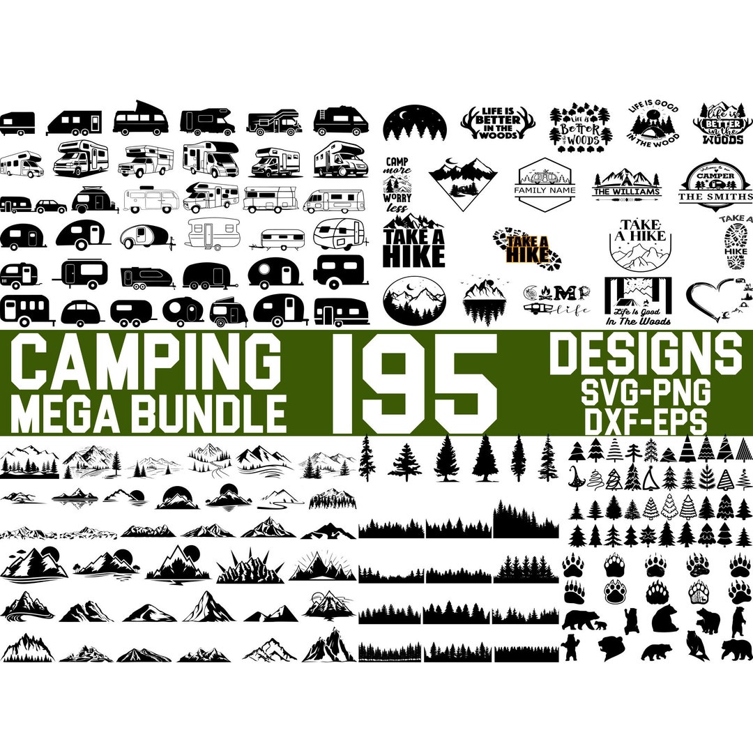 195 Camping Svg Bundle Camping Svg Camping Crew SVG Camp - Etsy Canada