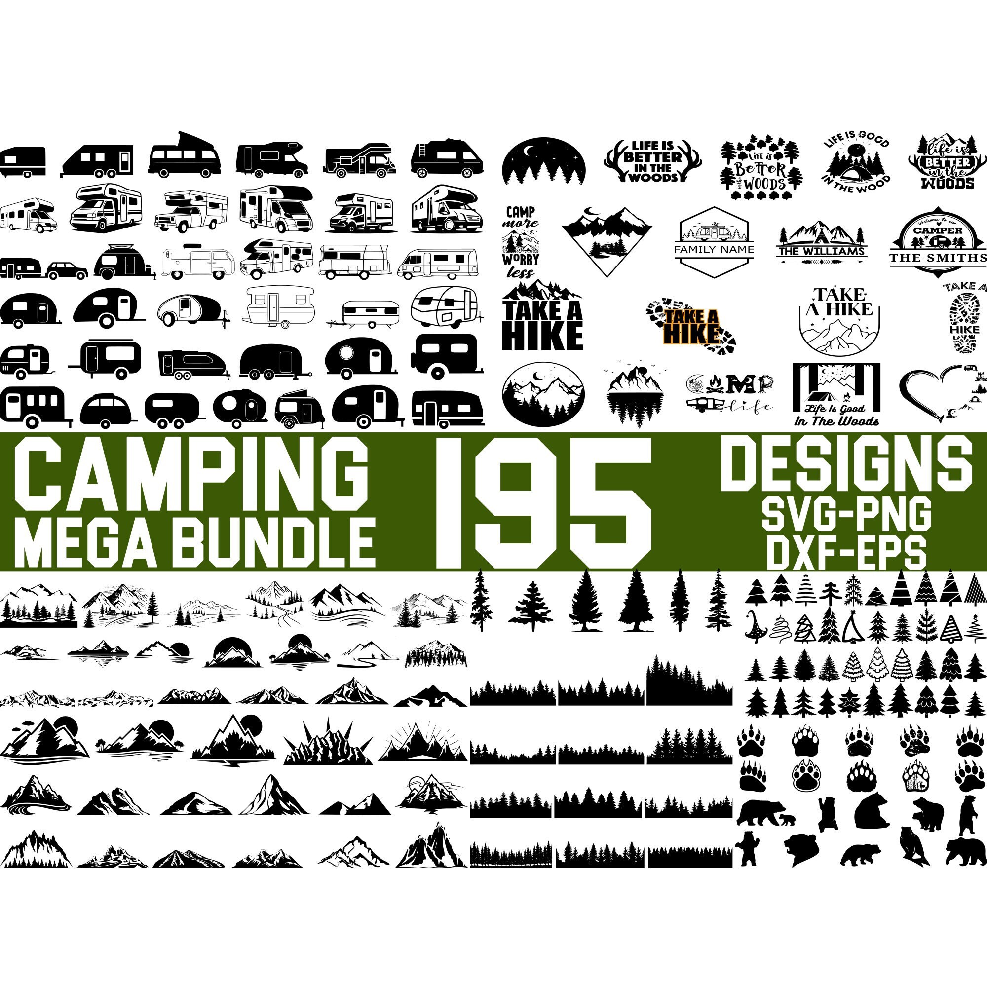 195 Camping Svg Bundle Camping Svg Camping Crew SVG Camp - Etsy Canada