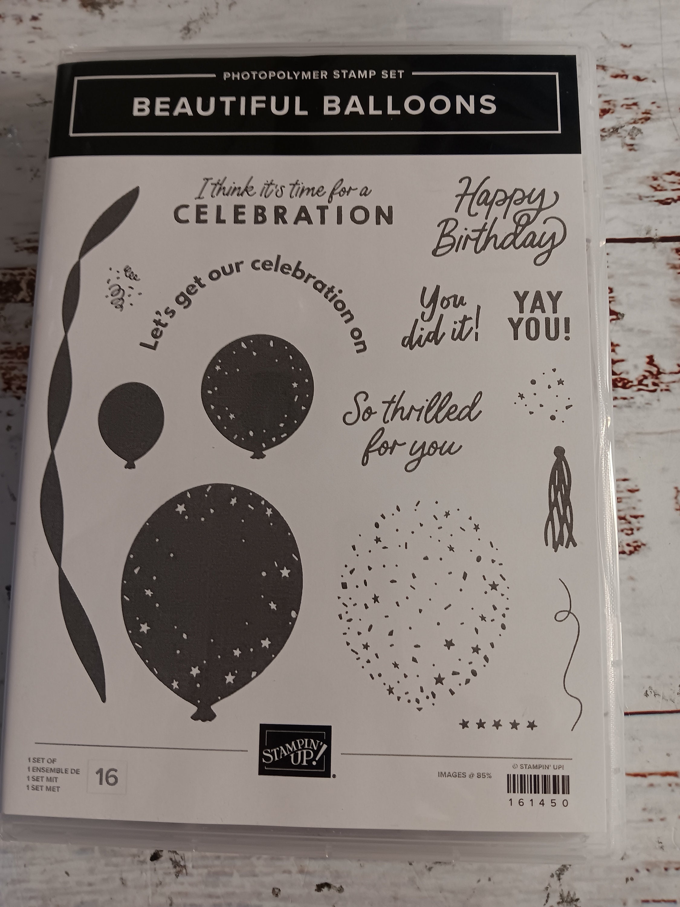 Stampin' Up Beautiful Balloons Stamp Set - Etsy