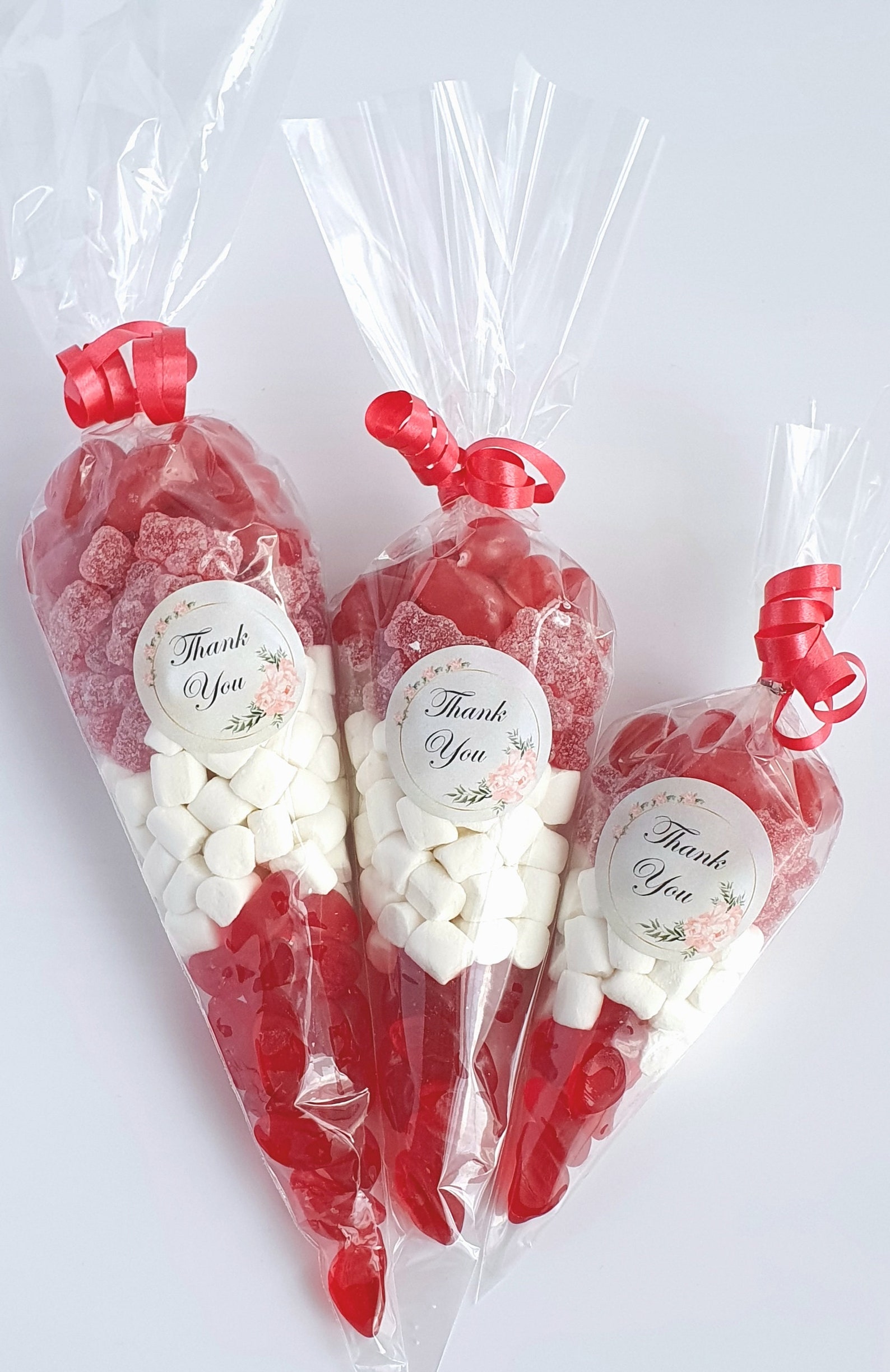 Personalised Pre Filled Halal Red Sweet Cones for Parties, Events and ...