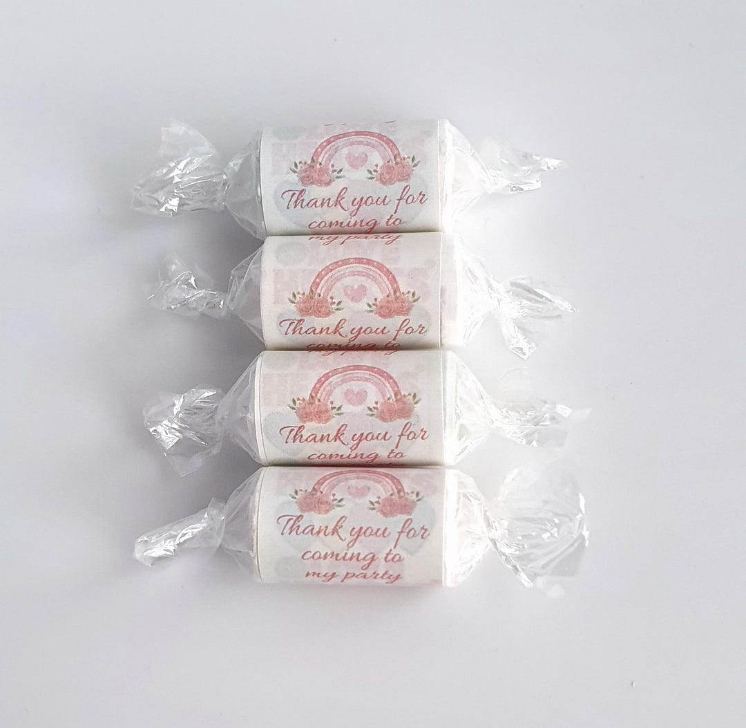 Love Heart Sweets | Personalised Sticker | Pink Theme | Wedding | Baby ...