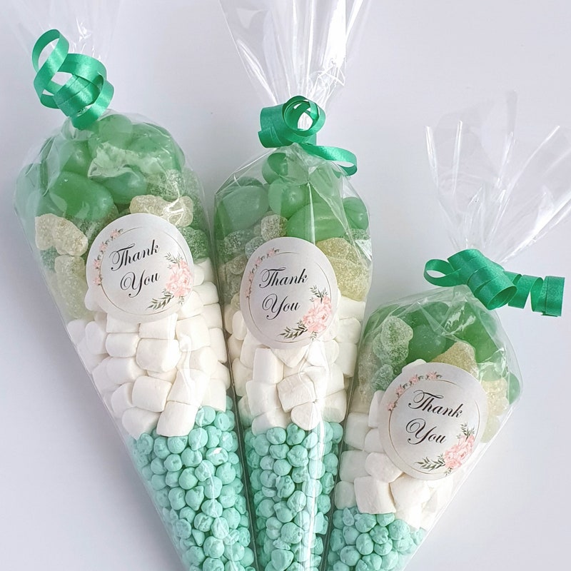 Green Sweets Cones - Etsy UK