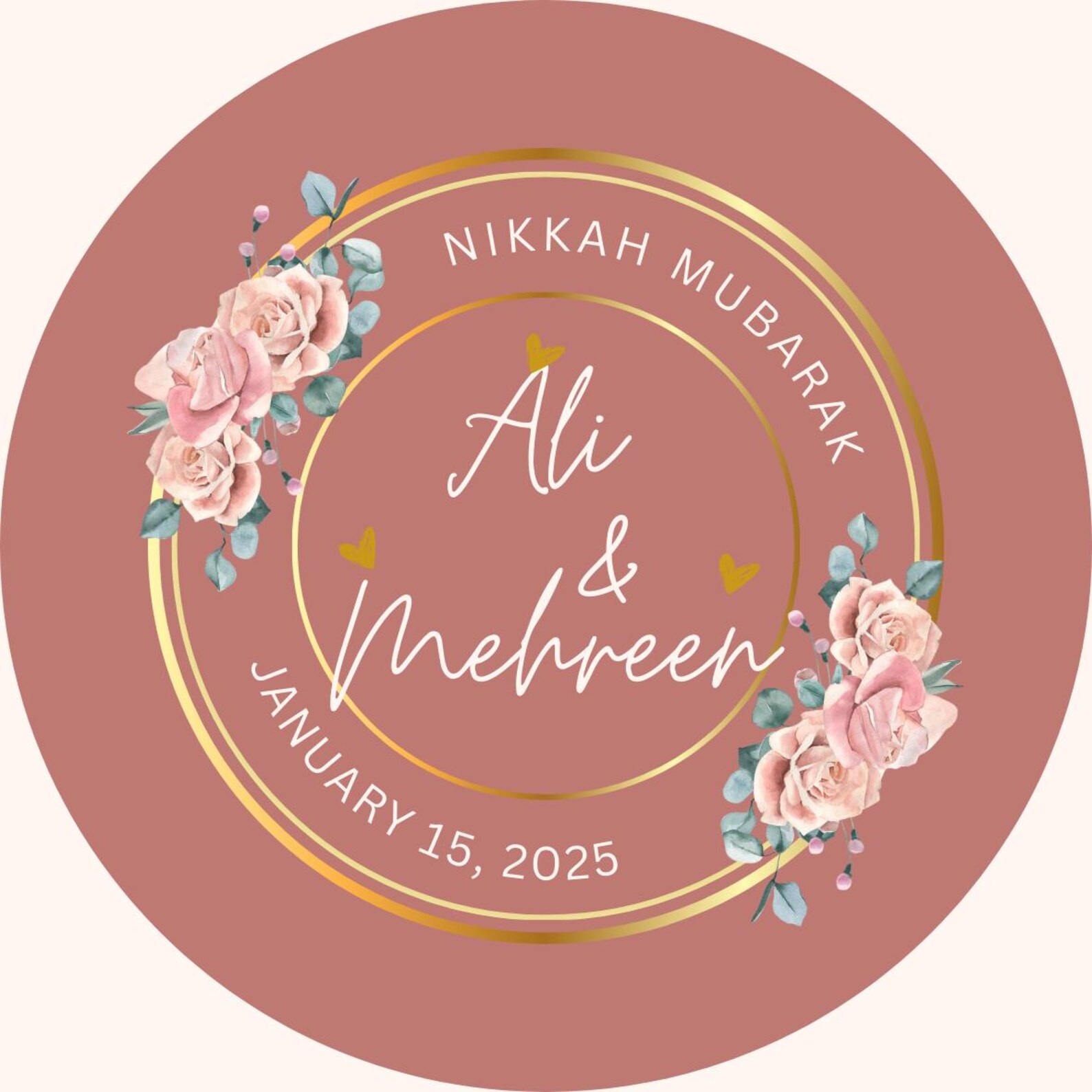 Digital Nikkah Favor Stickers, Nikkah Stickers, Wedding Stickers, Thank ...