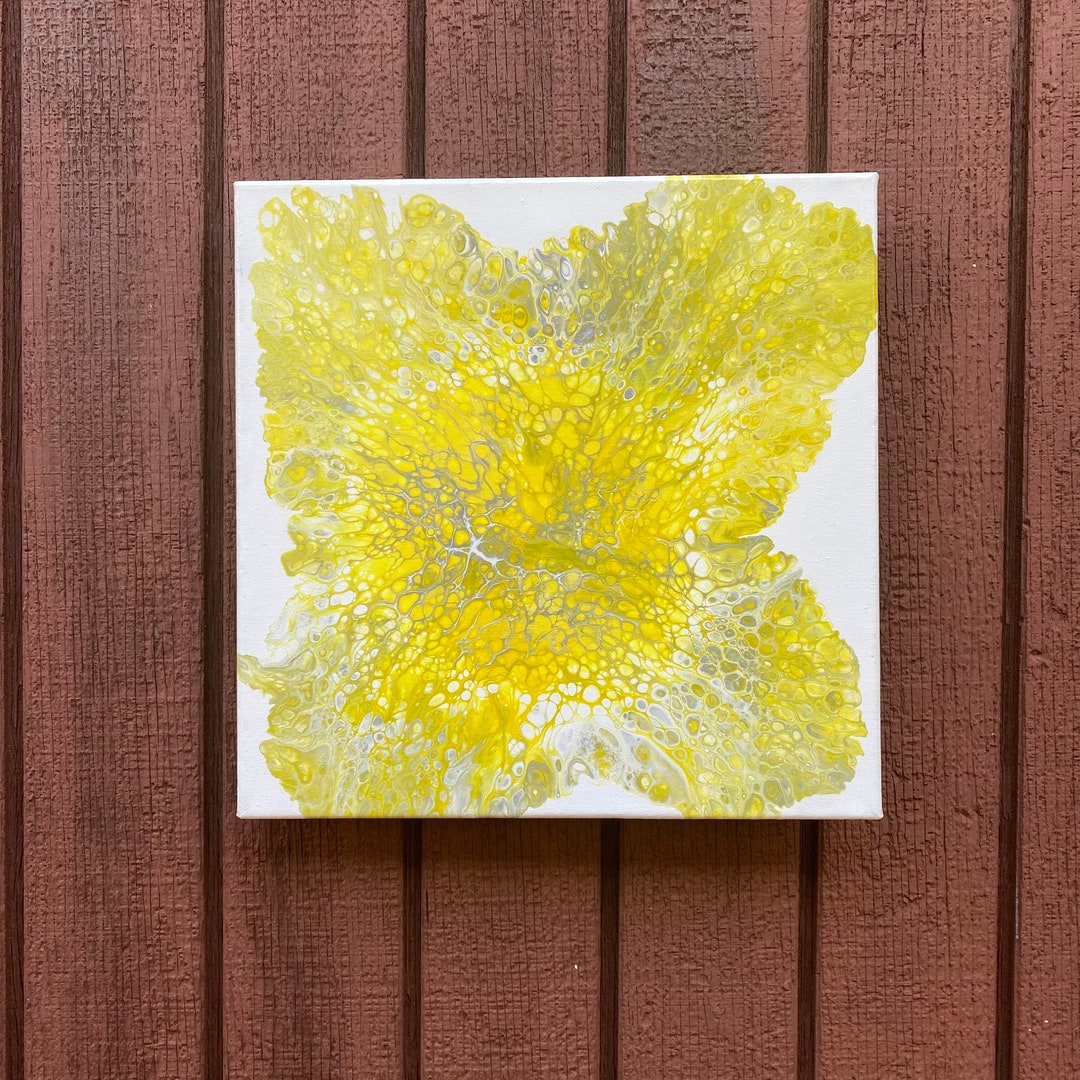 Vibrant Yellow Flower Abstract Art Bright Floral Elegance for Your ...