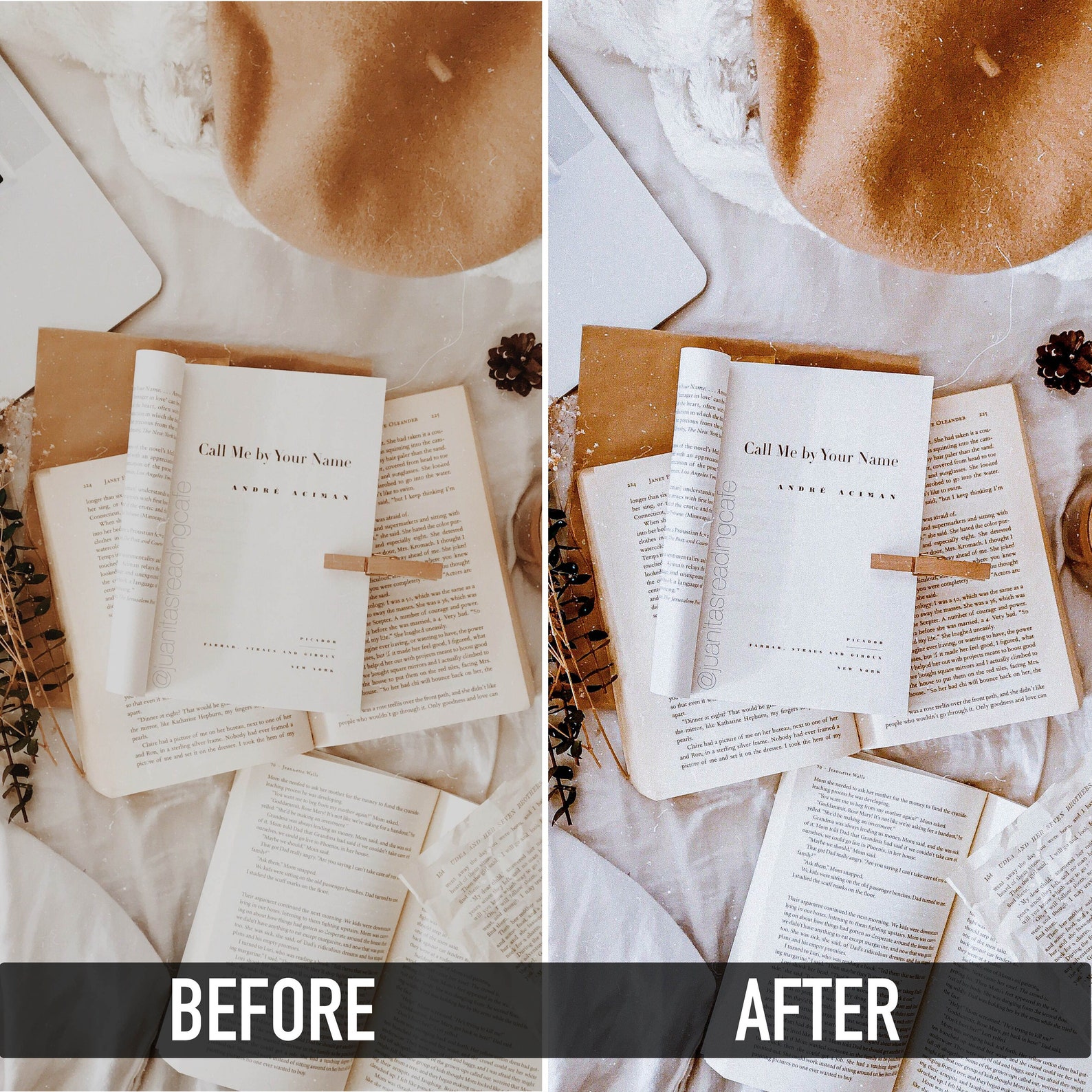 25 BOOKSTAGRAM Preset | Bookstagram Props| Bookstagram Template| Light ...