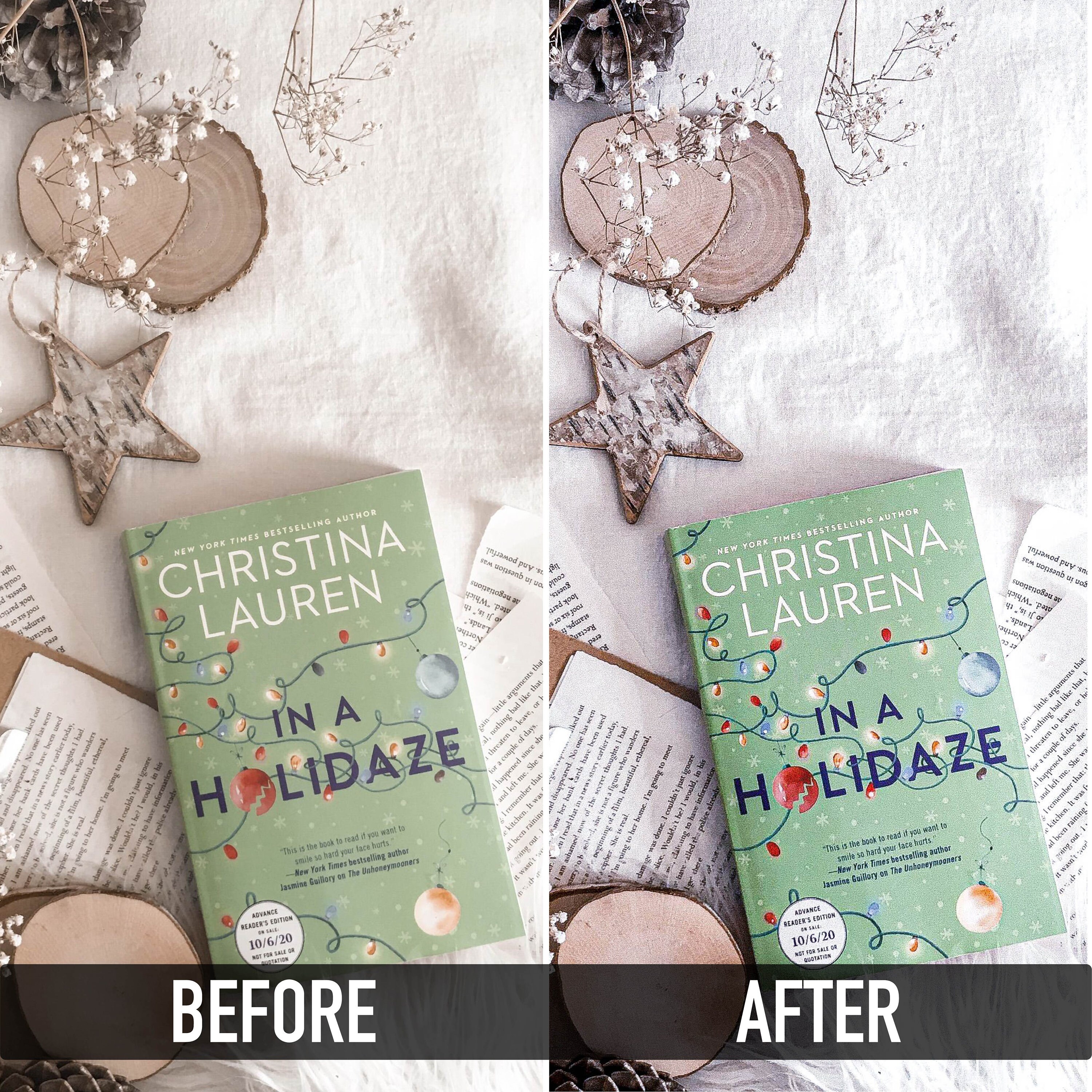 25 BOOKSTAGRAM Preset Bookstagram Props Bookstagram Template Light ...