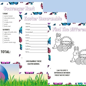Easter Spring Game Printable Bundle | Printable Easter Spring Games for ...