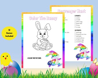 Easter Spring Game Printable Bundle Printable Easter Spring Games for ...