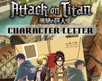 Attack on Titan Letter - Etsy