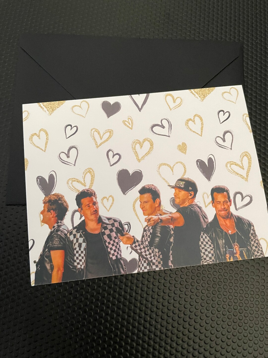 Five Pack Heart Photo Note Card of Nkotb New Kids on the - Etsy