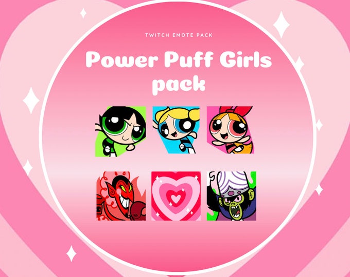 13 + 3 Animated Cute Powerpuff Girls Emotes for Twitch/youtube ...