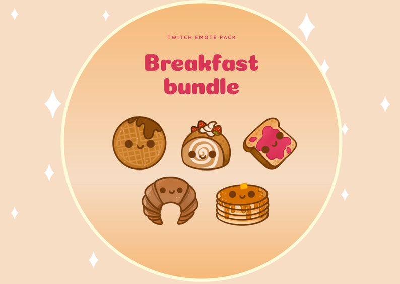 Breakfast Bundle Twitch Emote Pack - Etsy