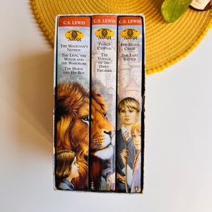 The Complete Box of Chronicles of Narnia Books by C. S. Lewis, Three ...