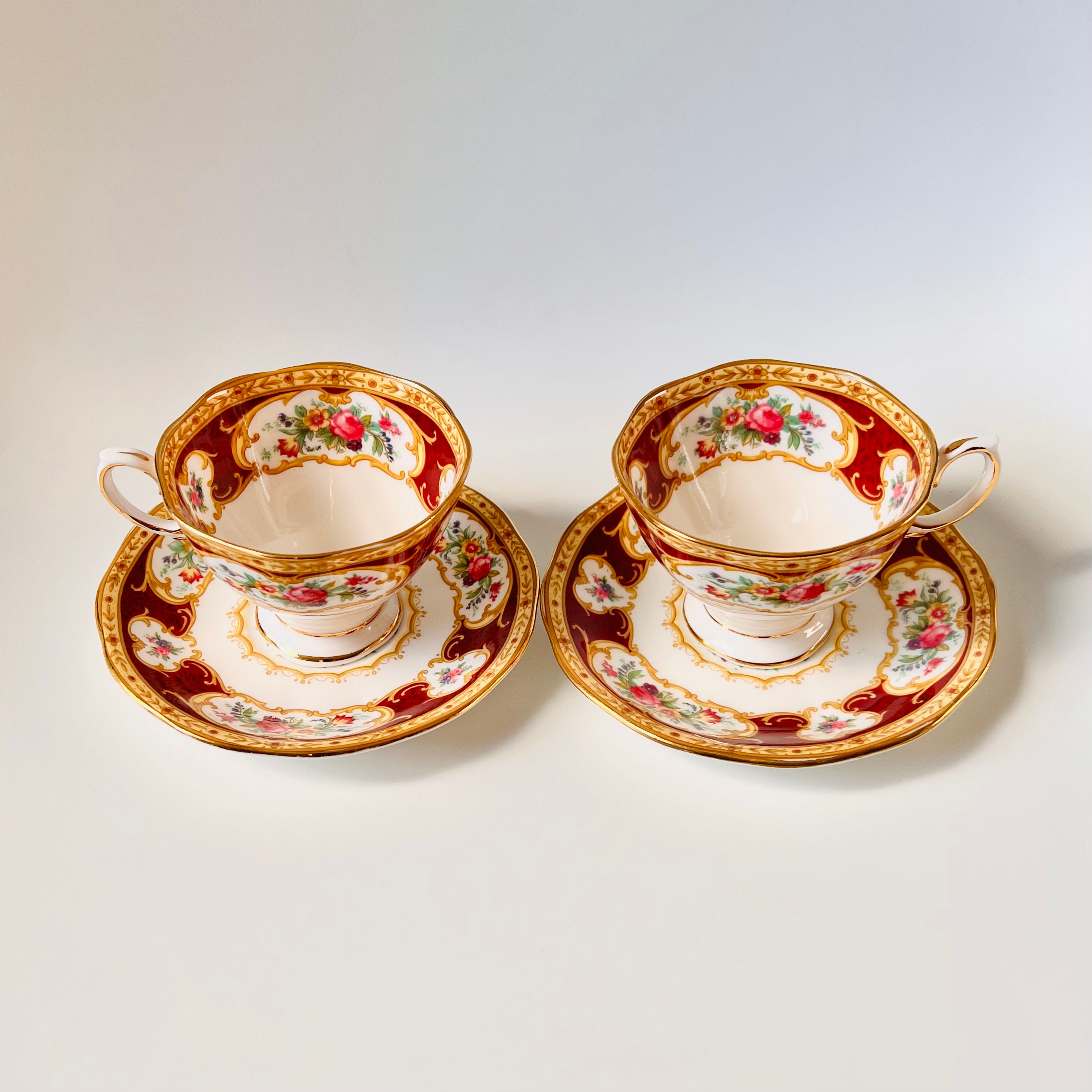 Vintage Royal Albert Lady Hamilton ESPRESSO Coffee Cup and Saucer Set ...
