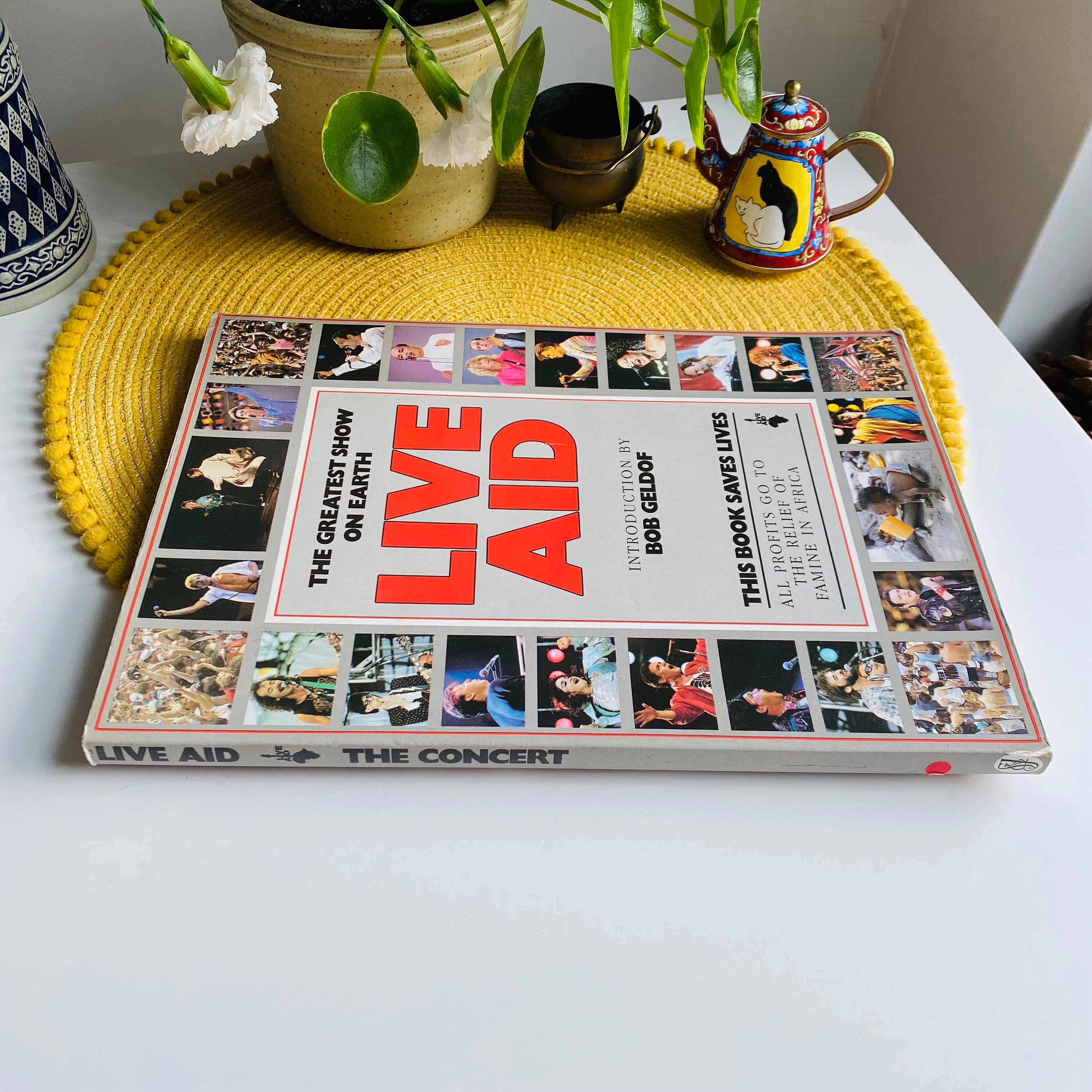 Live Aid 1985 Concert Souvenir Book by Introduced by Bob Geldof, Queen ...