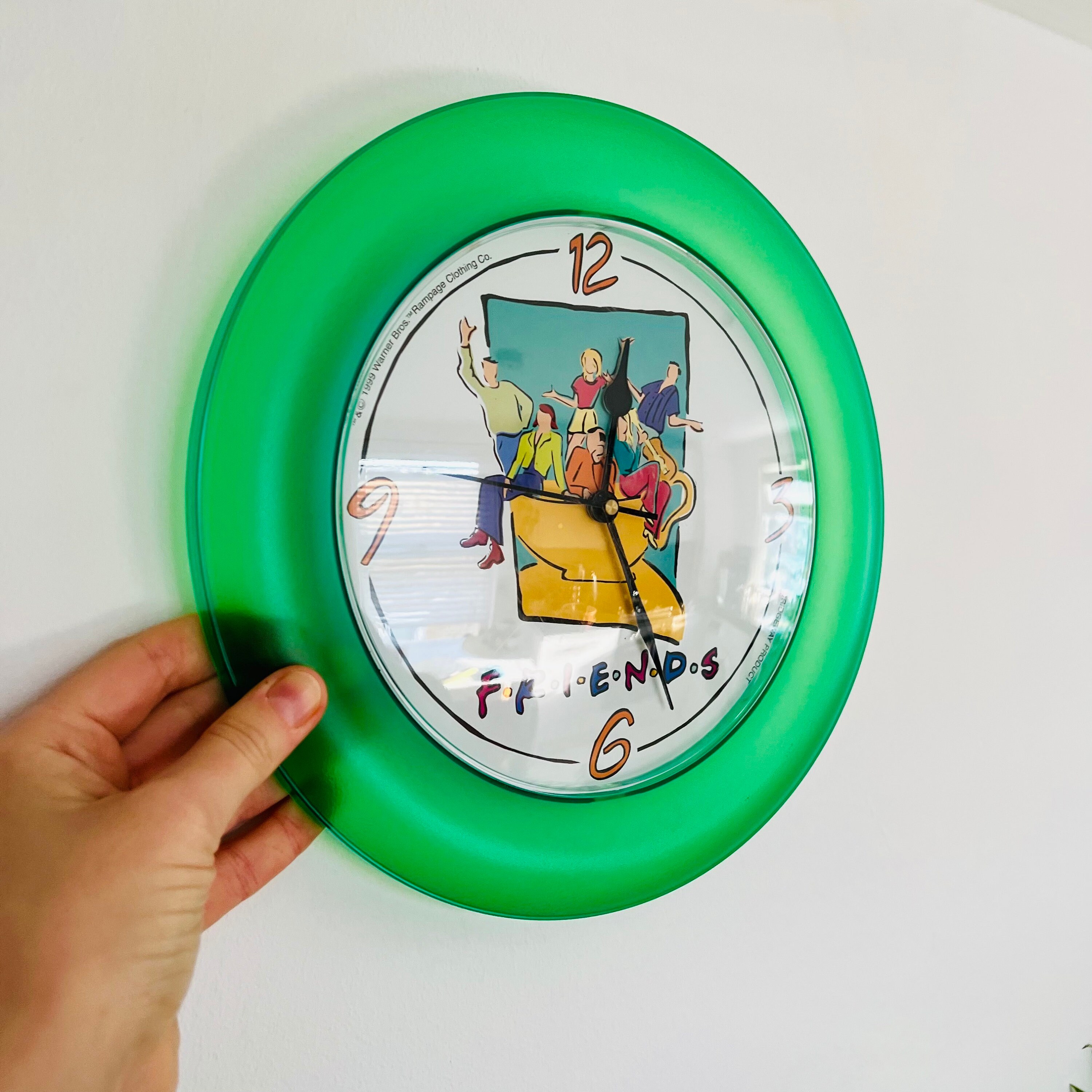 The Friends TV Series Vintage Retro Green Wall Clock - Etsy