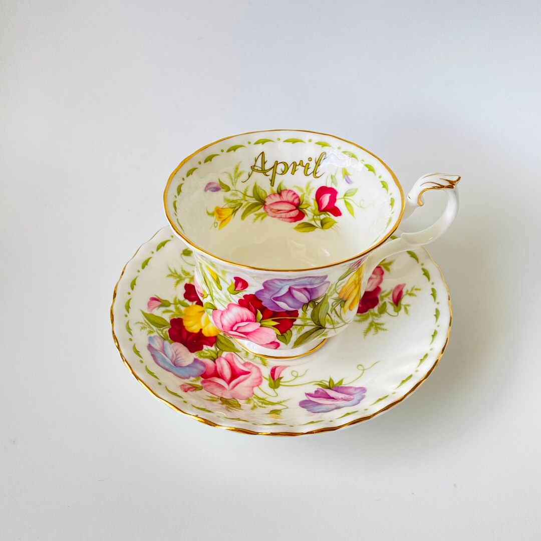 Vintage Royal Albert Flowers of the Month Series April, Royal Albert ...