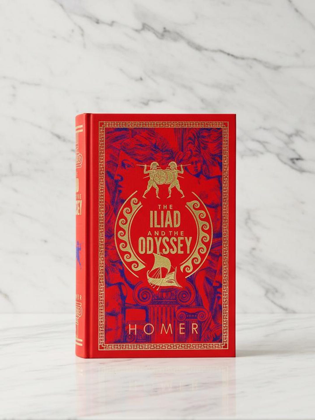 The Iliad and the Odyssey by Homer, Deluxe Leather-bound Book, Ancient ...