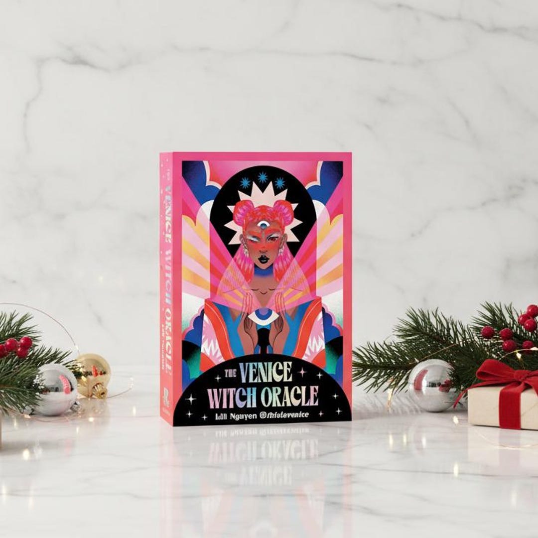 The Venice Witch Oracle, Pink Colourful New Oracle Tarot Cards Deck ...