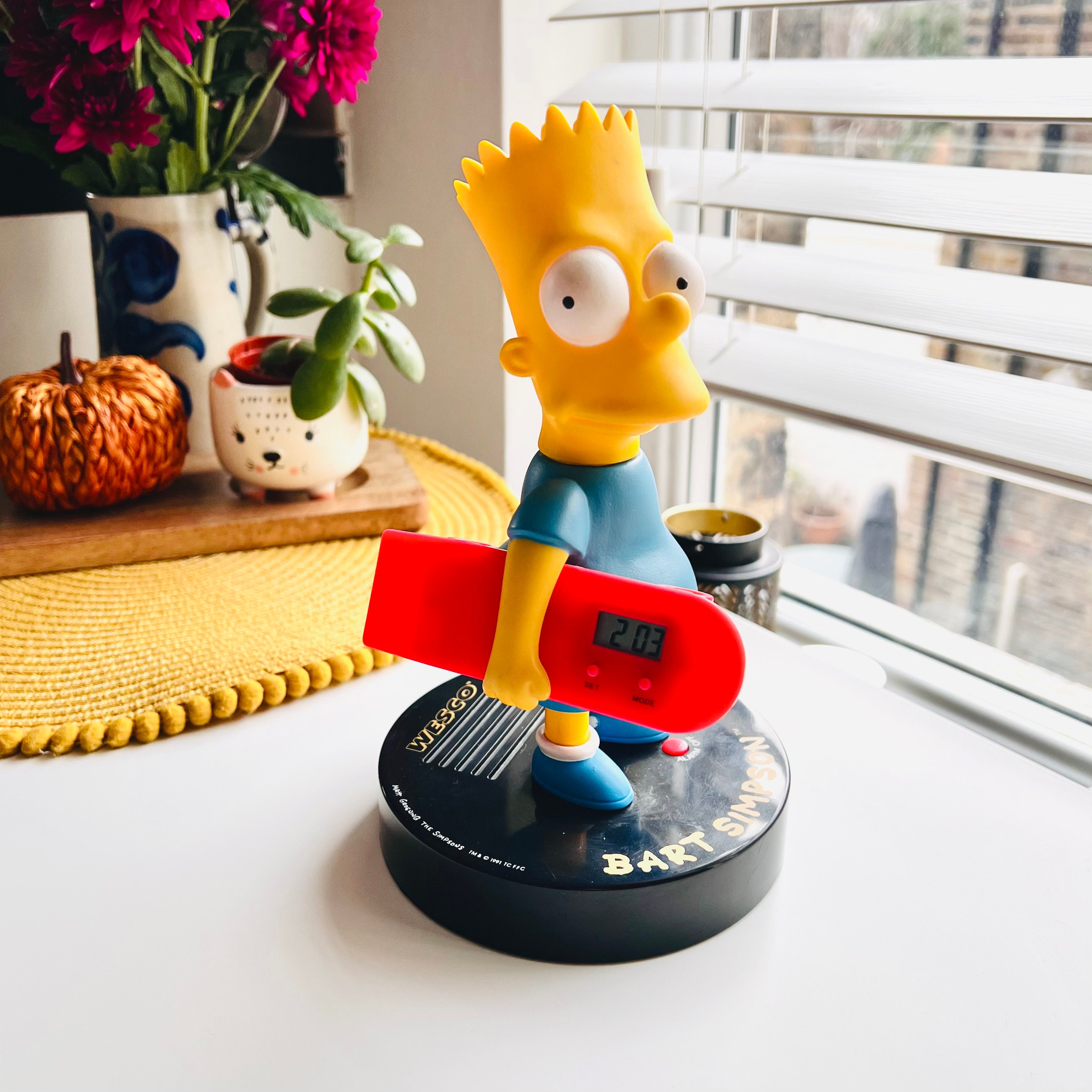 Vintage Bart Simpson Talking Alarm Clock WESCO 90's the - Etsy UK
