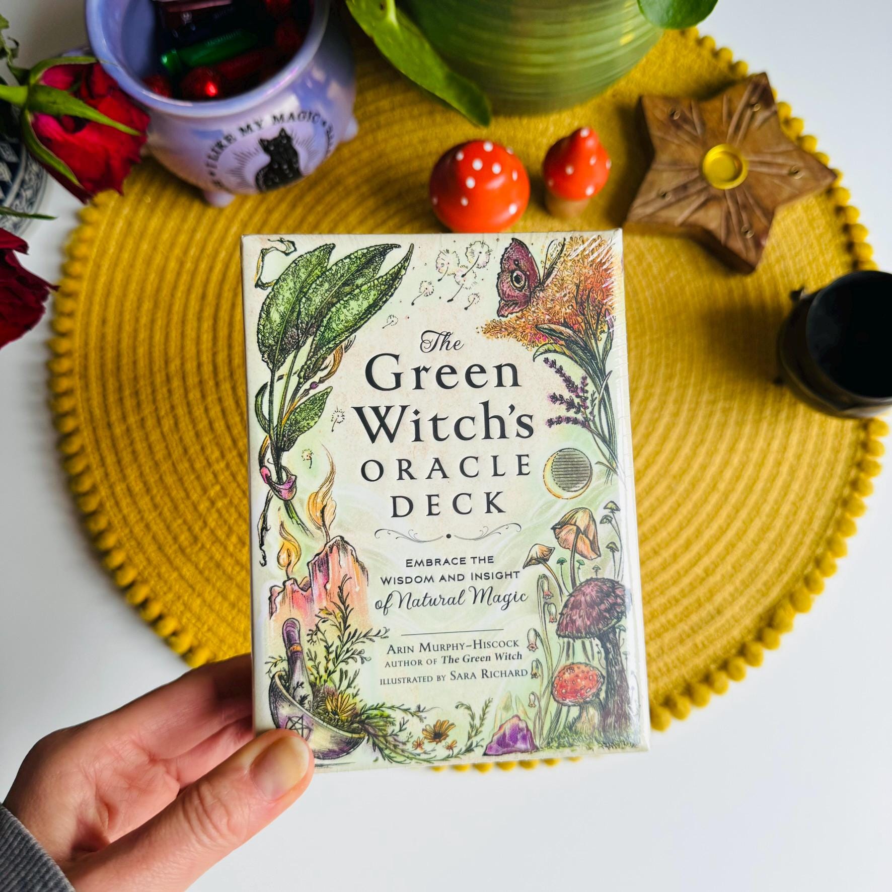 Green Witch's Oracle Deck, Woodland Wardens Oracle & Tarot Cards Deck ...