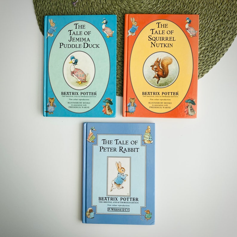 The Tale of Jemima Puddle-duck, Squirrel Nutkin, Peter Rabbit Books by ...