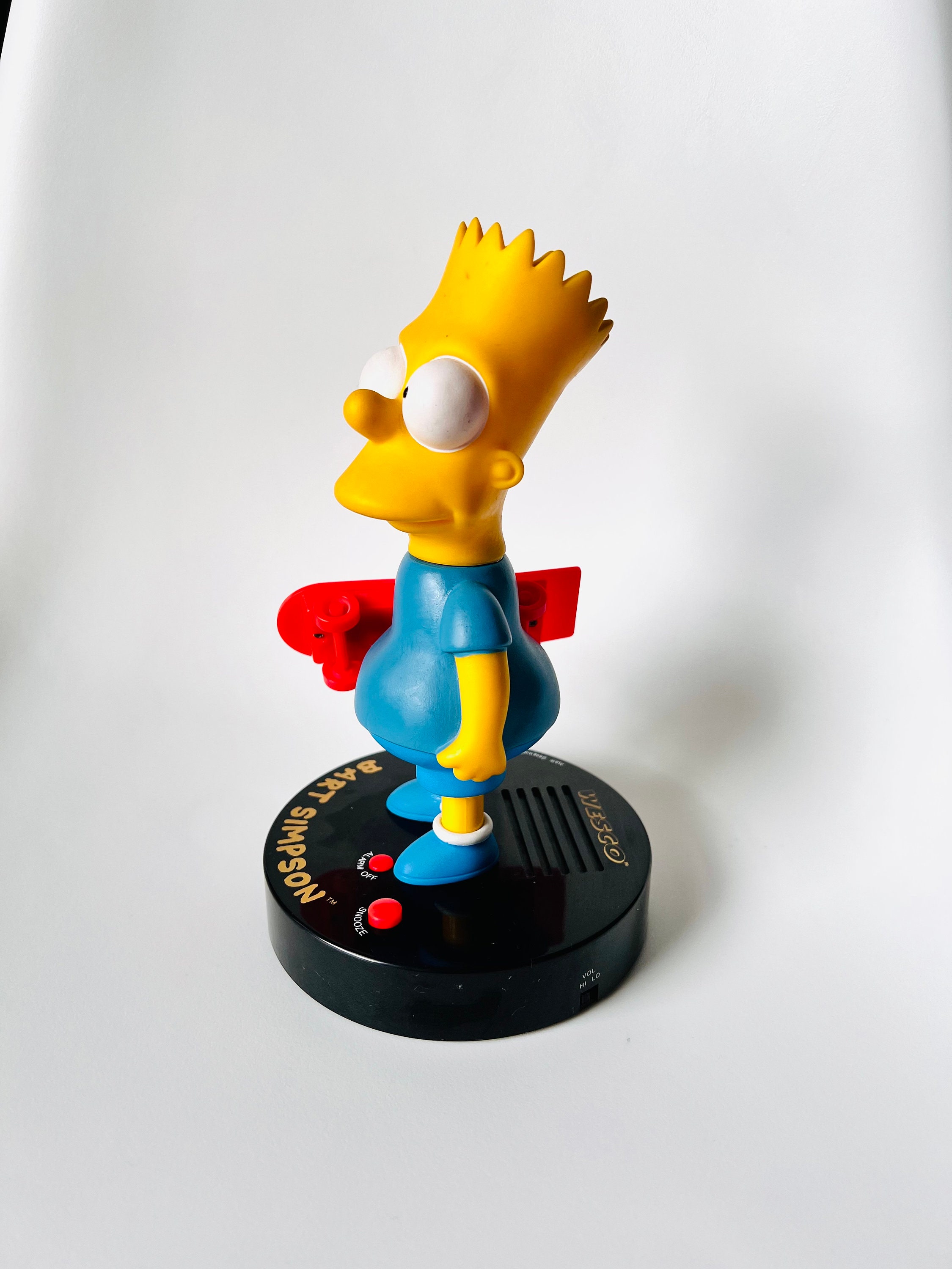 Vintage Bart Simpson Talking Alarm Clock WESCO 90's the - Etsy