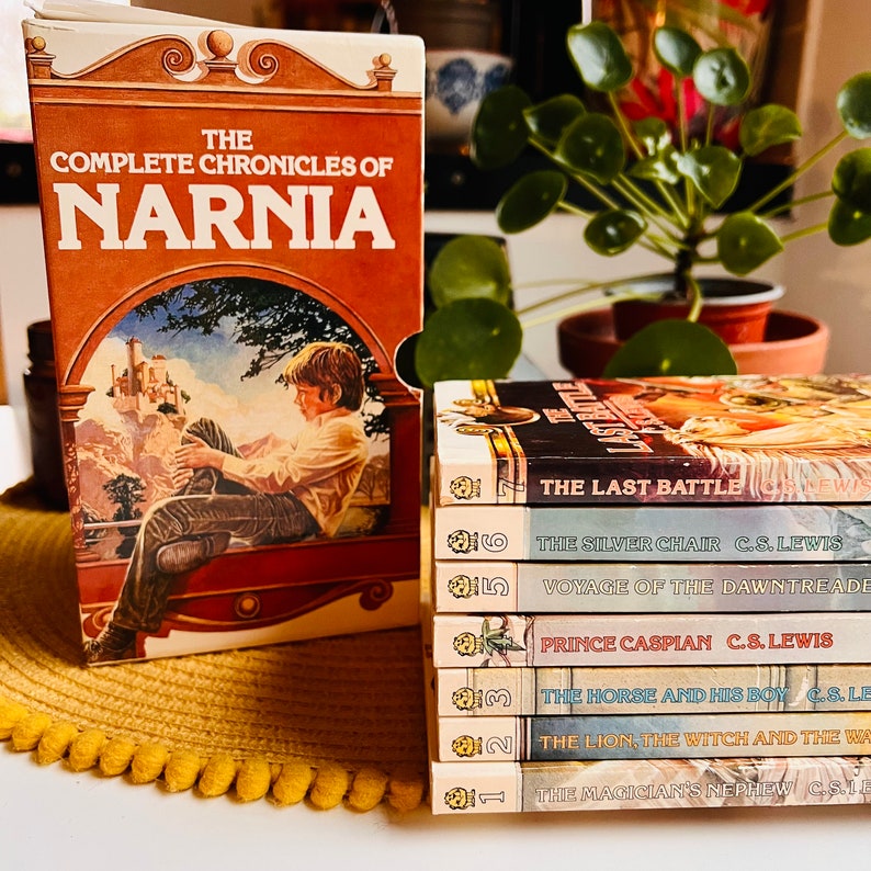 Complete Box of Chronicles of Narnia Books, C. S. Lewis, Vintage ...