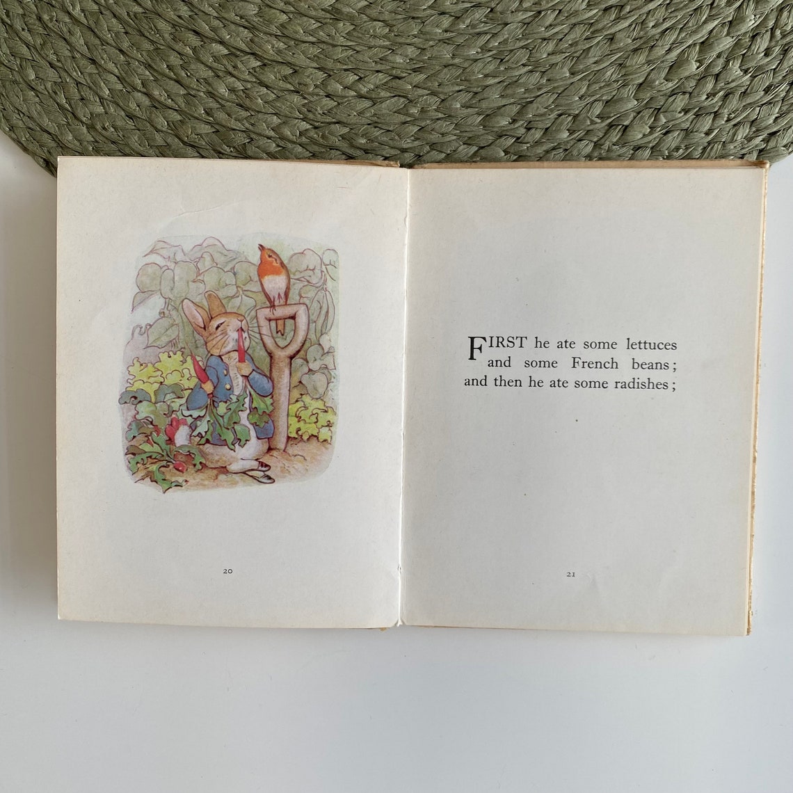 Beatrix Potter, Mini Antique Book, the Tale of Peter Rabbit, First ...