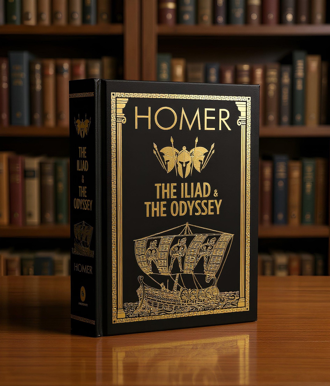 The Iliad & the Odyssey, Homer, Deluxe Hardbound Edition, Ancient Greek ...