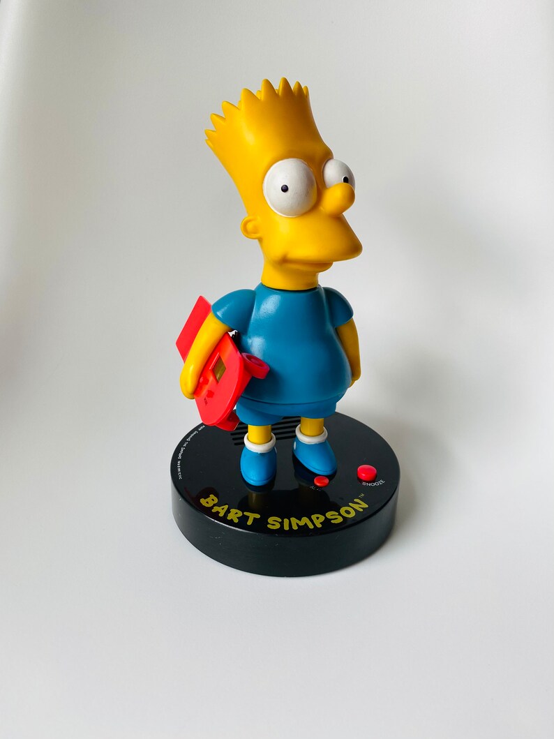 Vintage Bart Simpson Talking Alarm Clock WESCO 90's the - Etsy