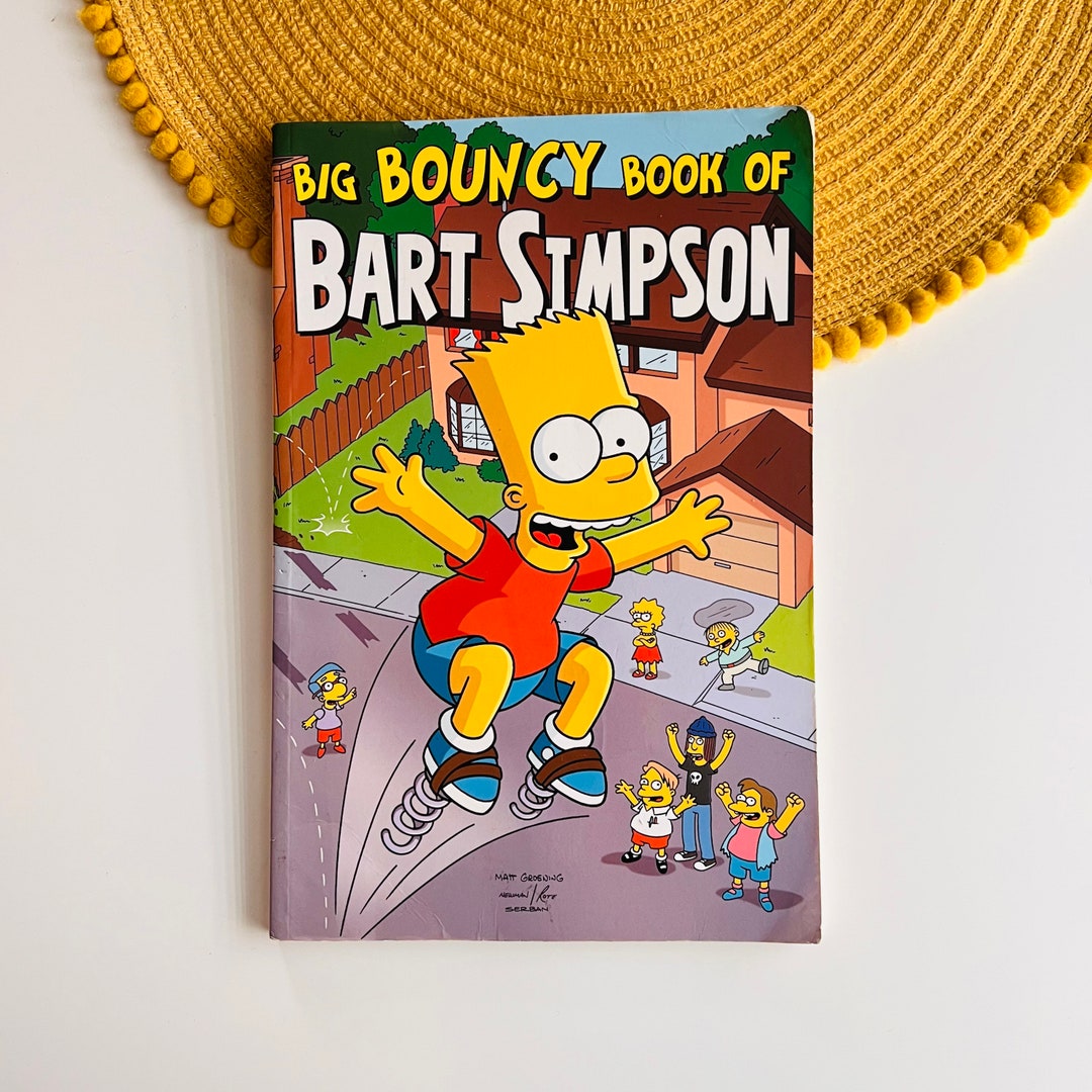 Big Bouncy Book Bart Simpson Matt Comics the Simpsons Comics - Etsy