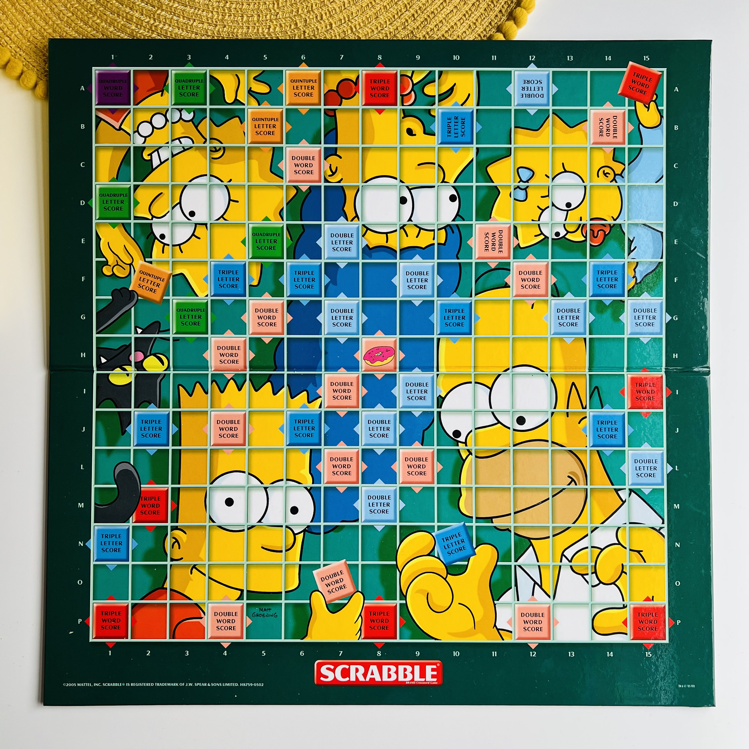 Vintage the Simpsons Scrabble Board Game, Complete as New, Mattel 2000s ...
