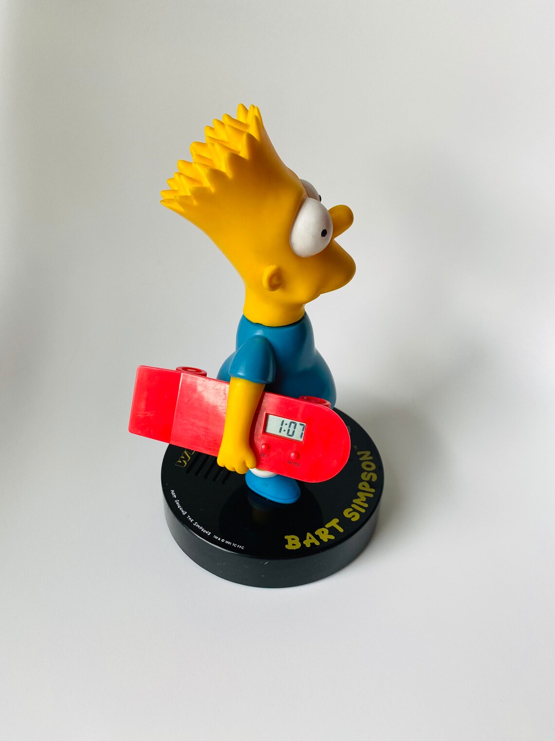 Vintage Bart Simpson Talking Alarm Clock WESCO 90's the - Etsy UK