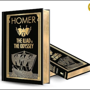 The Iliad & the Odyssey, Homer, Deluxe Hardbound Edition, Ancient Greek ...