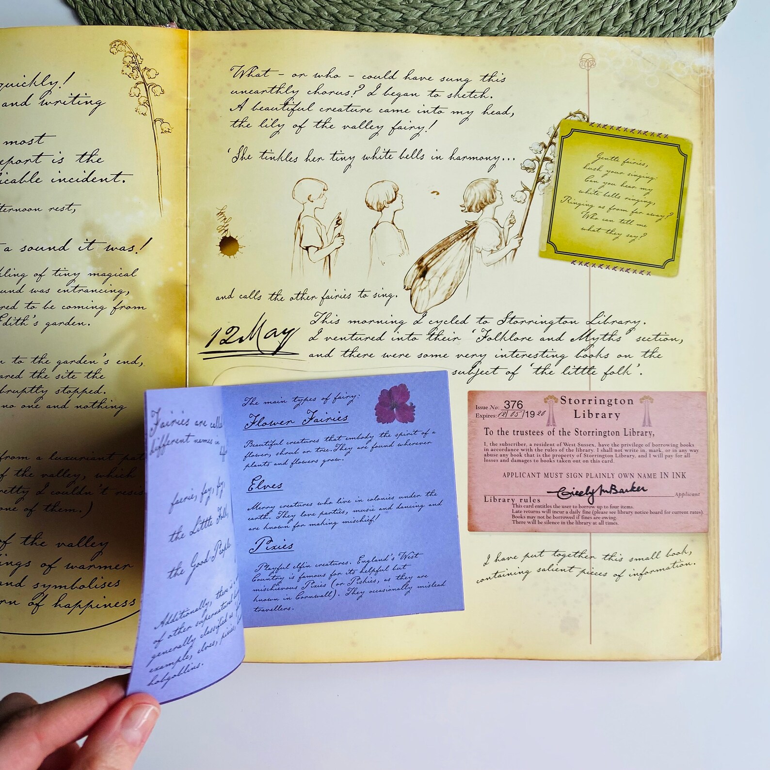 A Flower Fairies Journal by Cicely Mary Barker, Fairies Pop up Book ...