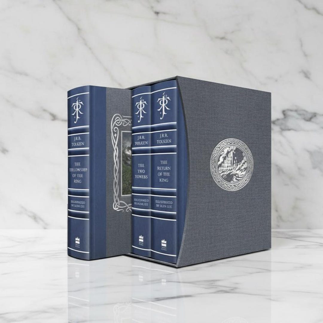 The Lord of the Rings Books by J R R Tolkien, Three-volume Illustrated ...