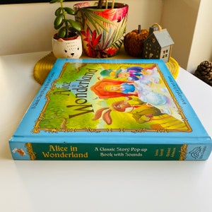 Alice in Wonderland Vintage Pop-up Sound Book, Rare Alice Classic Story ...