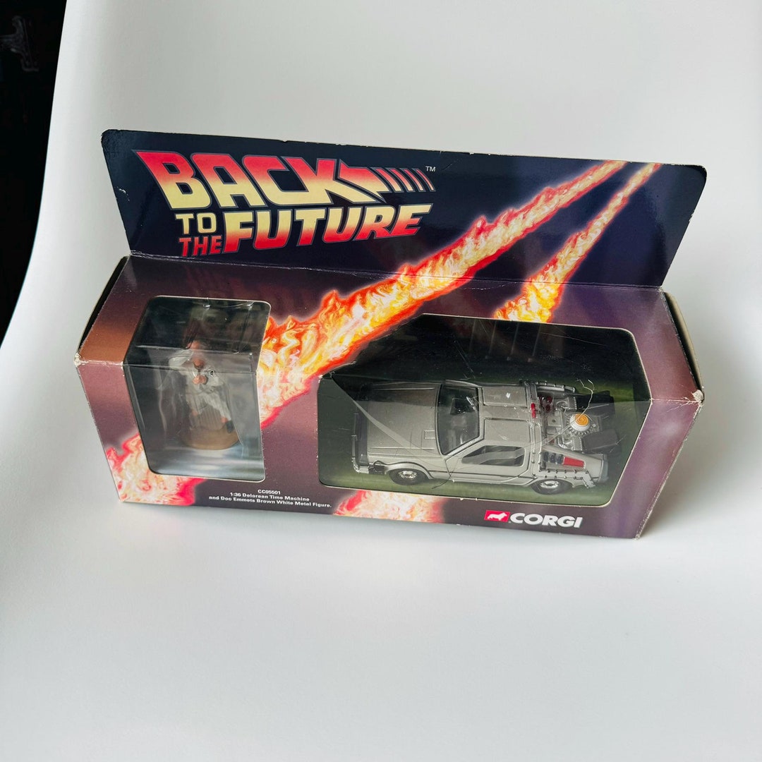 Back to the Future Delorean Time Machine, Model Car, Doc Brown Figure ...